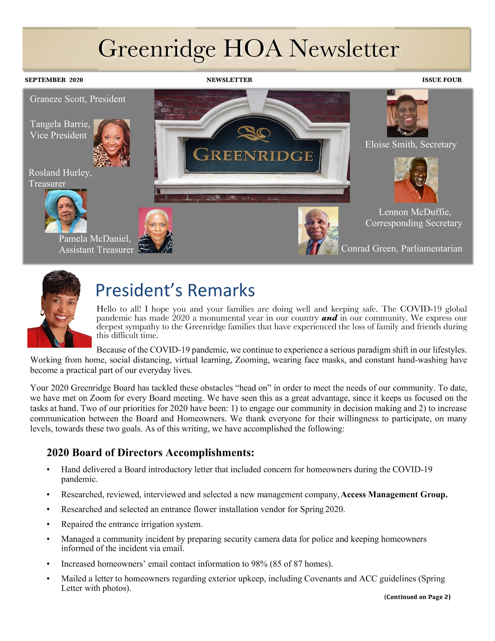 hoa-newsletter-greenridge-homeowners-association